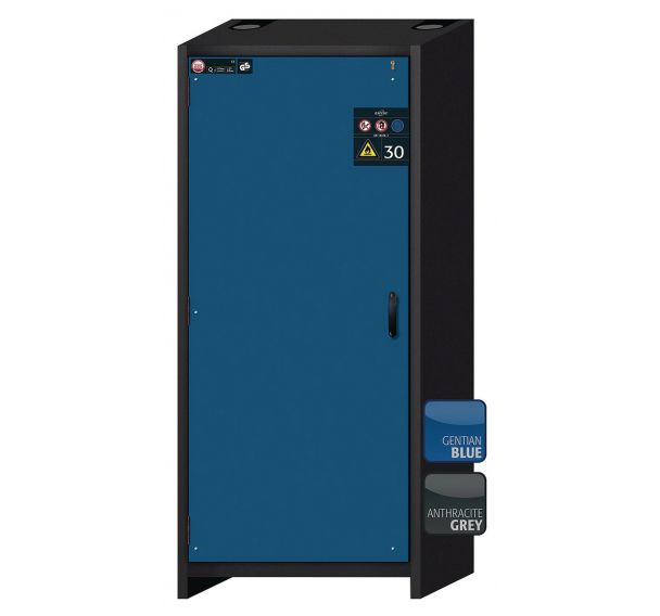 Armoire de sécurité Q-CLASSIC-30 Gris/Bleu RAL 5010 - asecos | Manutan Collectivités