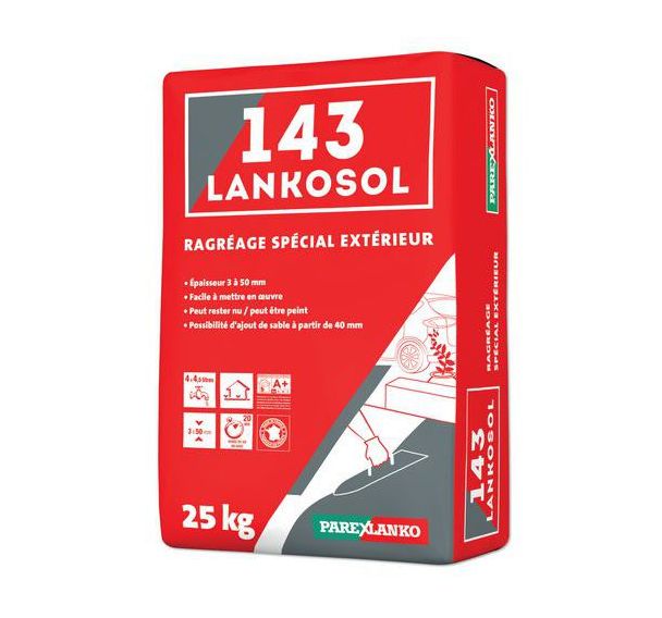 Mortier autonivelant 143 Lankosol 25 KG | Manutan Collectivités