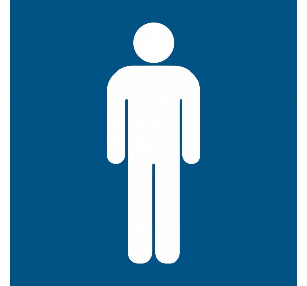 Panneau d'information - WC hommes | Manutan Collectivités