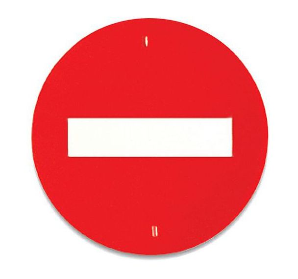 Panneau de signalisation - Sens Interdit | Manutan Collectivités
