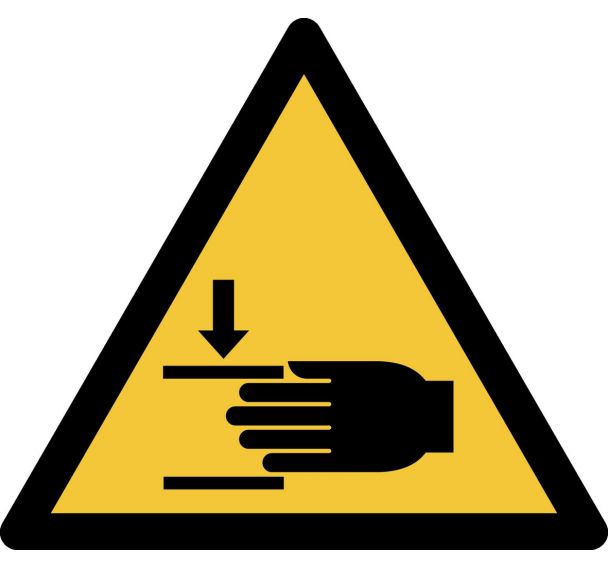 Panneau picto. Risque De Coincement Des Mains | Manutan Collectivités