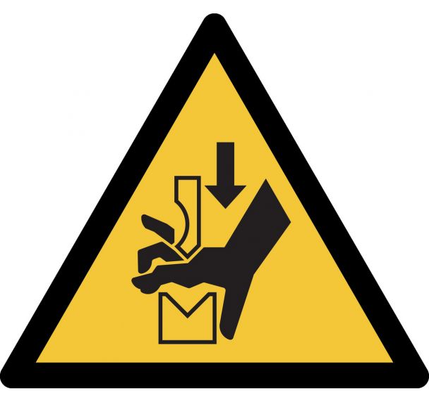 Panneau pictogramme Coincement Potentiel Dans Presse D'Établi | Manutan ...