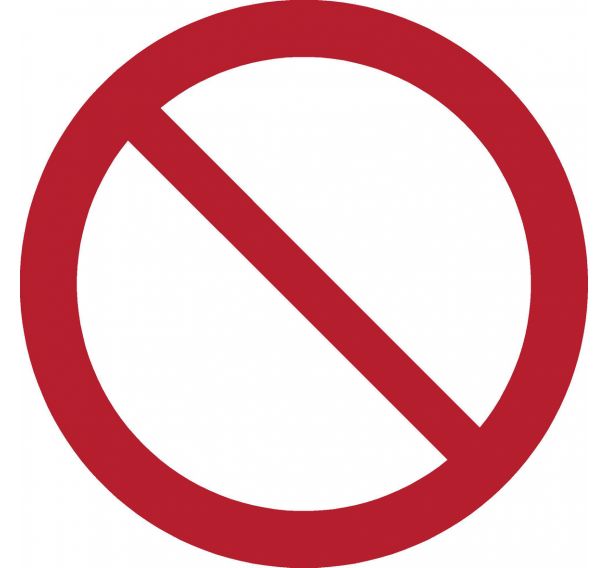 Panneau pictogramme Interdiction générale | Manutan Collectivités