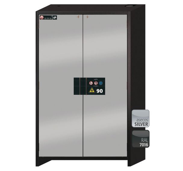 Armoire de sécurité Q-CLASSIC-90 gris/asecos argent - asecos | Manutan Collectivités