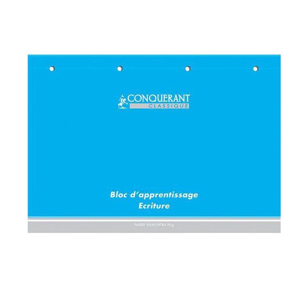 Bloc d'apprentissage de l'écriture 21x29.7 cm perforé 160 pages 90g ...