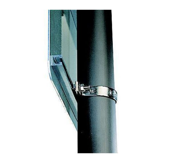 Bride de fixation en acier inoxydable pour panneaux de 76 mm | Manutan ...