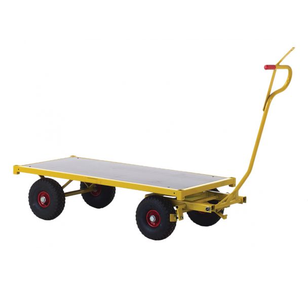 Chariot charges lourdes TW 1500 - Force 600 kg roue pneumatique ...