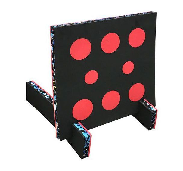 Cible avec Zone à Sortir 8 Ronds rouge | Manutan Collectivités