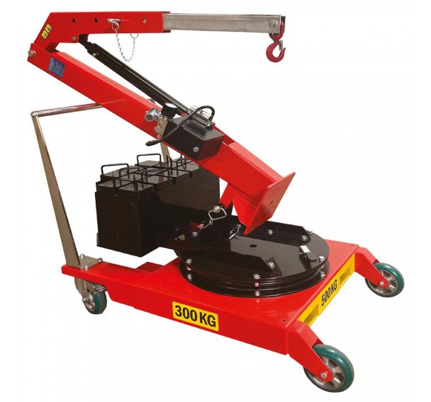 Grue d'atelier porte-à-faux rotative repliable 300-500 kg STOCKMAN ...