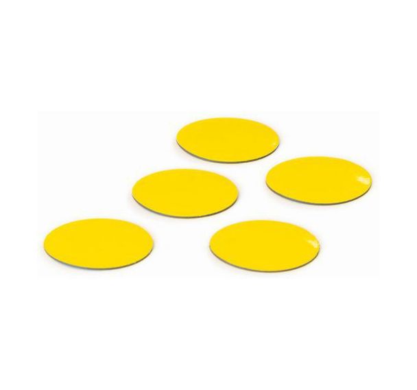 Jeu de 5 symboles de cercle jaunes - Smit Visual | Manutan Collectivités