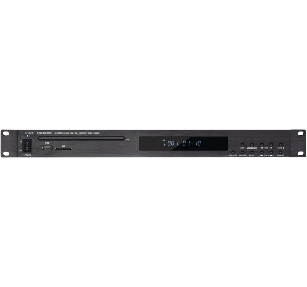 Lecteur Audio Pro CD-DVD-USB-sD rackable APART PC1000RMKII | Manutan ...
