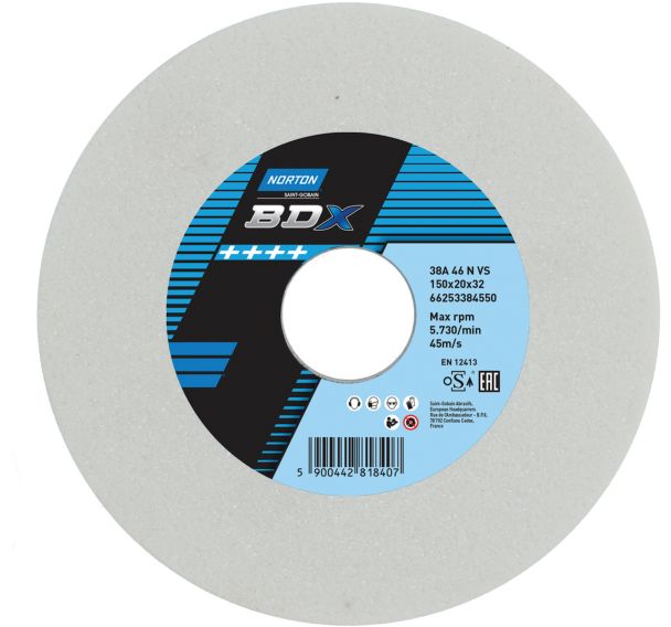 Meule d'affûtage plate - Ø 200 mm - Norton | Manutan Collectivités