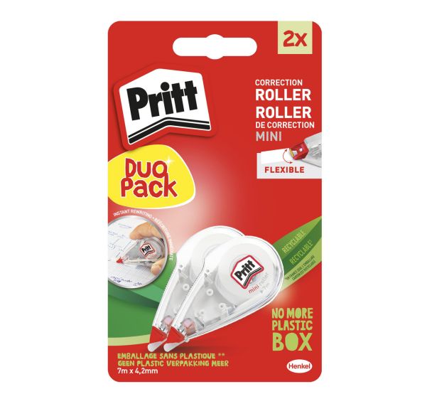 Mini roller correcteur blanc Pritt (Lot de 2) | Manutan Collectivités