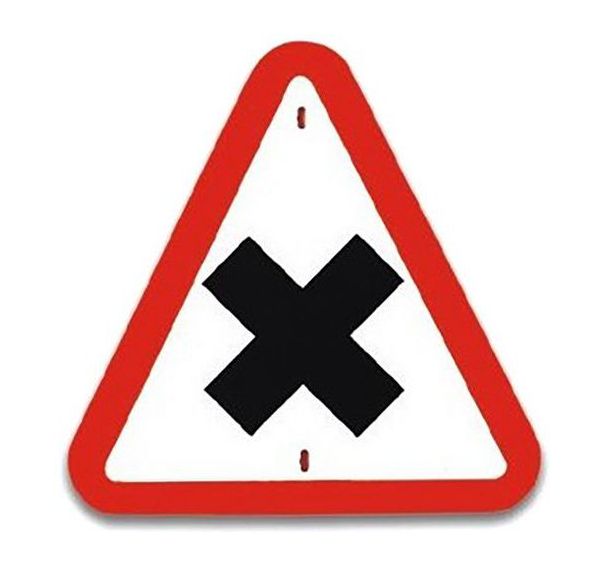 Panneau de signalisation-Intersection | Manutan Collectivités