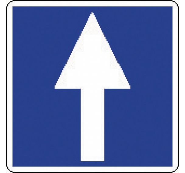 Panneau de signalisation d'indication - C12 - Circulation à sens unique ...