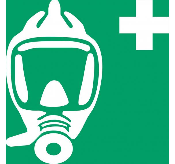 Panneau pictogramme masque d'évacuation | Manutan Collectivités