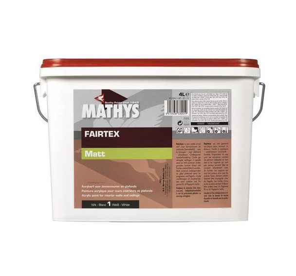 Peinture Mathys acrylique blanc mat - Murs et plafonds - Rust Oleum ...
