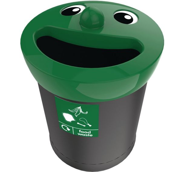 Poubelle Smiley Face 52L Déchets alimentaires - Vepabins | Manutan ...