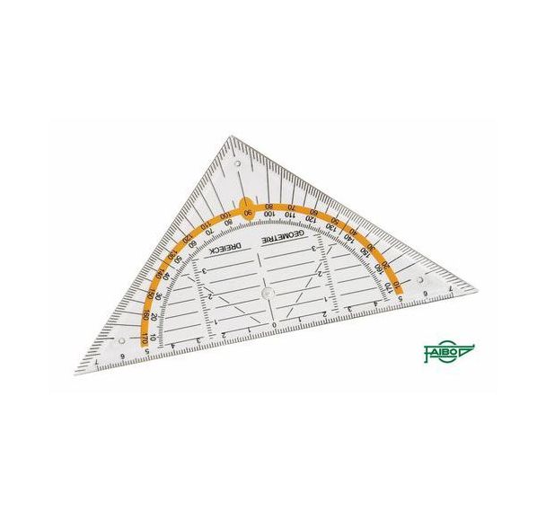 Règle, équerre, rapporteur 16 cm | Manutan Collectivités