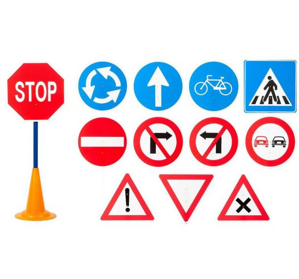 Set de 12 panneaux de signalisation routière | Manutan Collectivités
