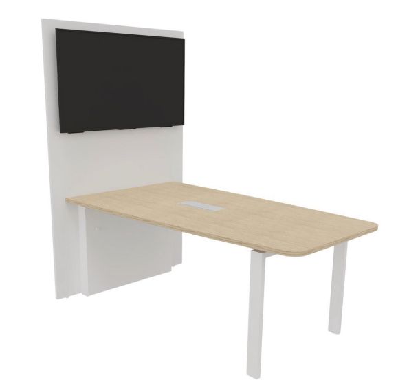 Station Visio Hub table hauteur standard | Manutan Collectivités