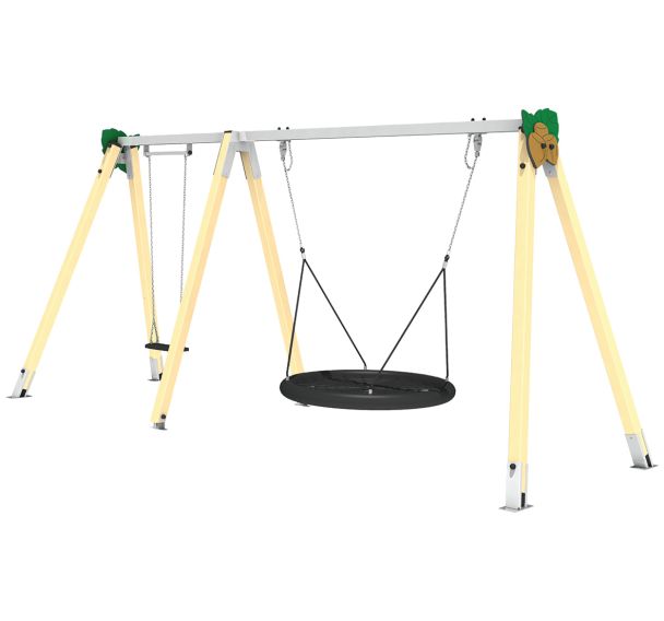 Portique corbeille siège standard alu Noisette - Manutan Expert ...