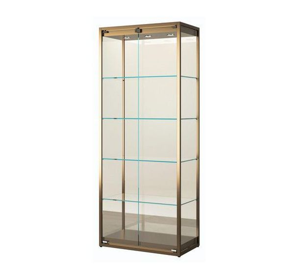 Vitrine exposition haute - 75x45x190 cm - Sarazino Vitrines | Manutan ...