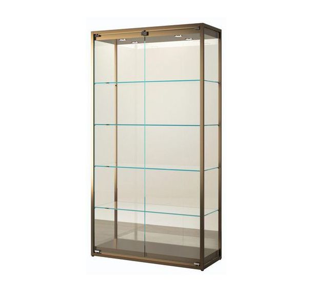 Vitrine exposition haute - 95x45x190 cm - Sarazino Vitrines | Manutan ...