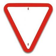 Panneau de signalisation - Céder le passage | Manutan Collectivités