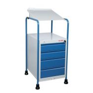 Pupitre à plan inclinable 1 bloc tiroirs sur patins - FIMM | Manutan ...