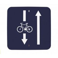 Traffic panel - Panneau double sens cyclable | Manutan Collectivités